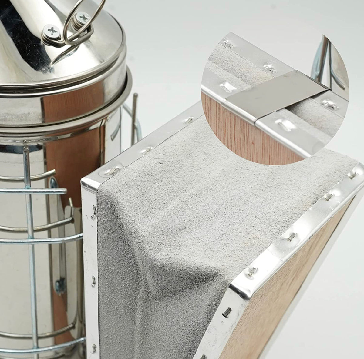 Large Stainless Steel Bee Smoker with Heat Shield for Beekeepers | BEE ...