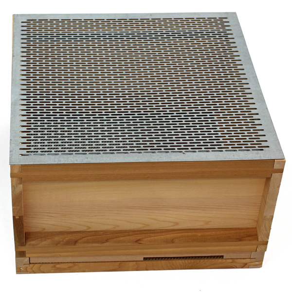 Assembled National Cedar Bee Hive with Gabled Roof by West Country ...