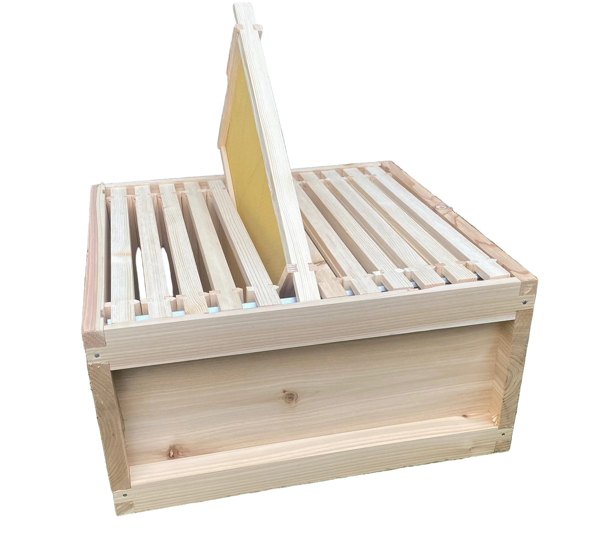 Cedar National Brood Box With Frames and Foundation – BEE KEEPING EQUIPMENT