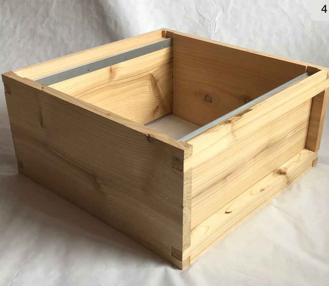 Assembled Cedar National Brood Box complete with frames &Wax – BEE ...